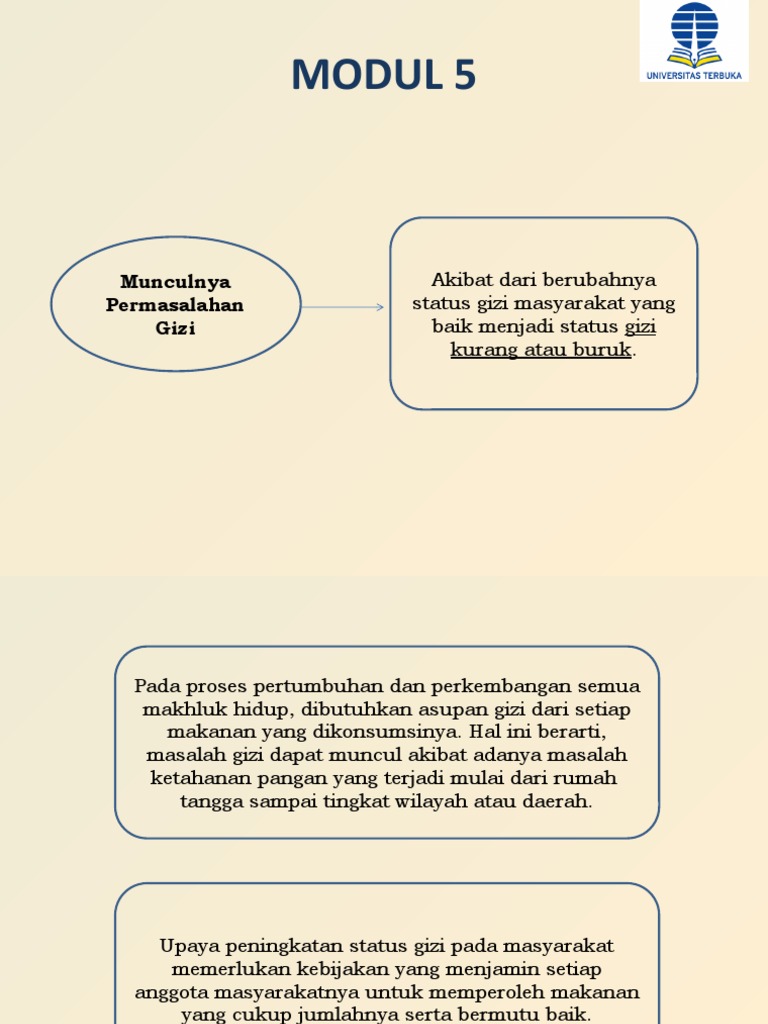 Kesehatan Dan Gizi PPT Modul 5 | PDF