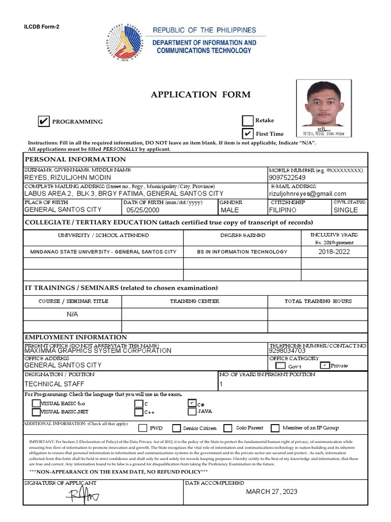 Reyes Dict Form | Download Free PDF | Information