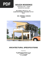 Outline Specification | PDF | Specification (Technical Standard) | Roof