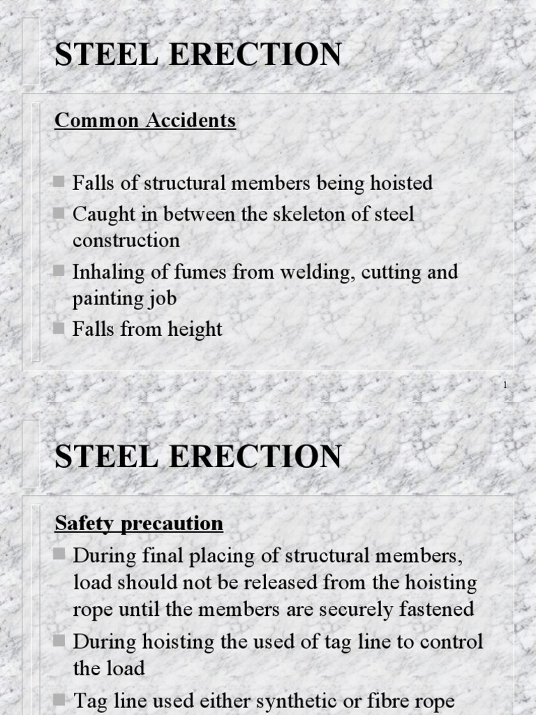 Steel Erection Safety & Accidents | PDF