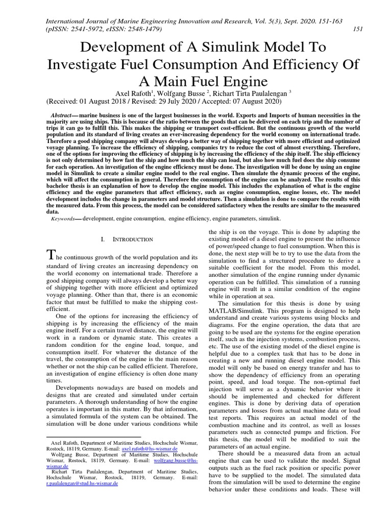 Diesel Engine Model | PDF | Internal Combustion Engine | Diesel Engine
