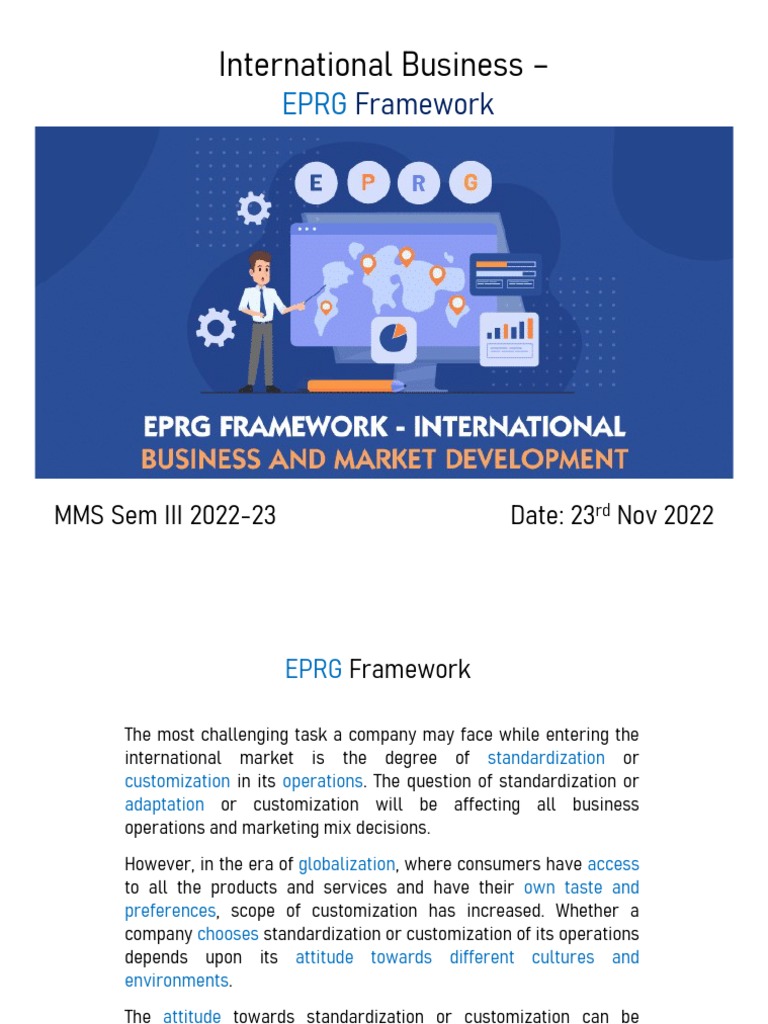 EPRG Framework | PDF | Economies | Business