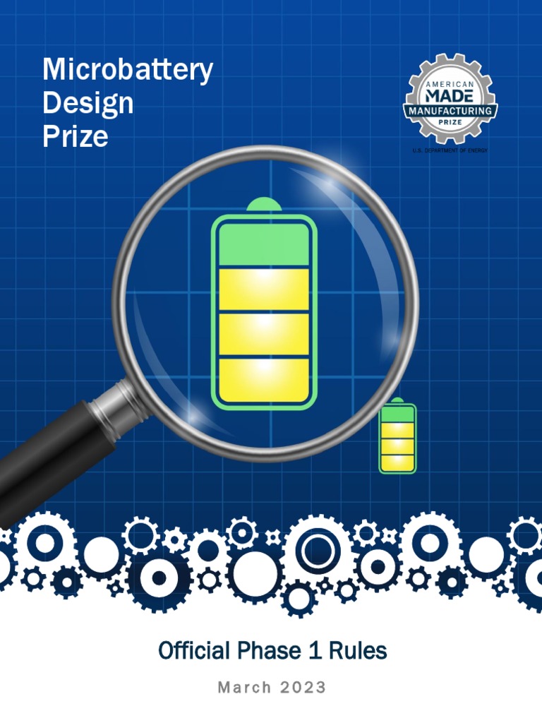 Microbattery Design Prize Rules | PDF | Finance & Money Management