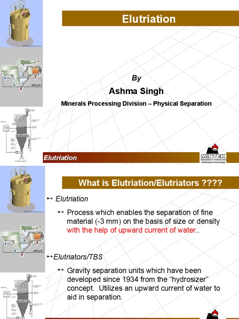 Elutriation by Mintek | PDF