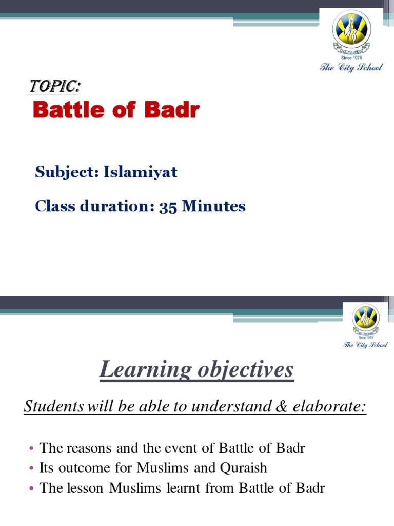 !ST & 2nd AH Events & Battle of Badr | PDF | Muhammad | Medina
