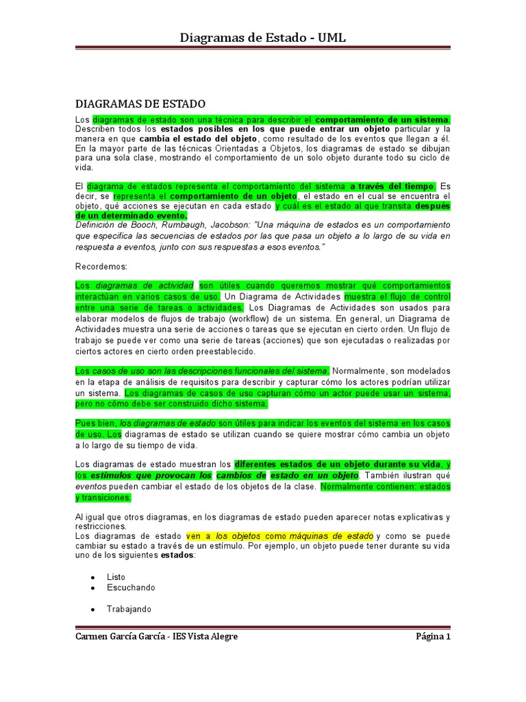 Tema 4 - Diagramas de Estado | PDF | Caso de uso | Ingeniería de Sistemas