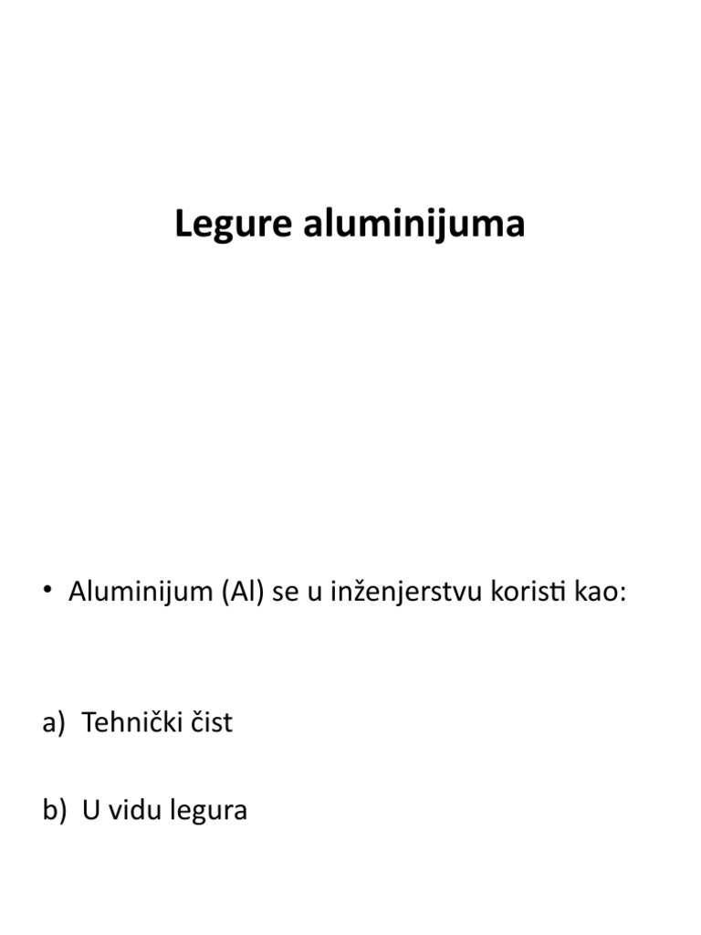 1 Materijali - 6 Legure Aluminijuma | PDF