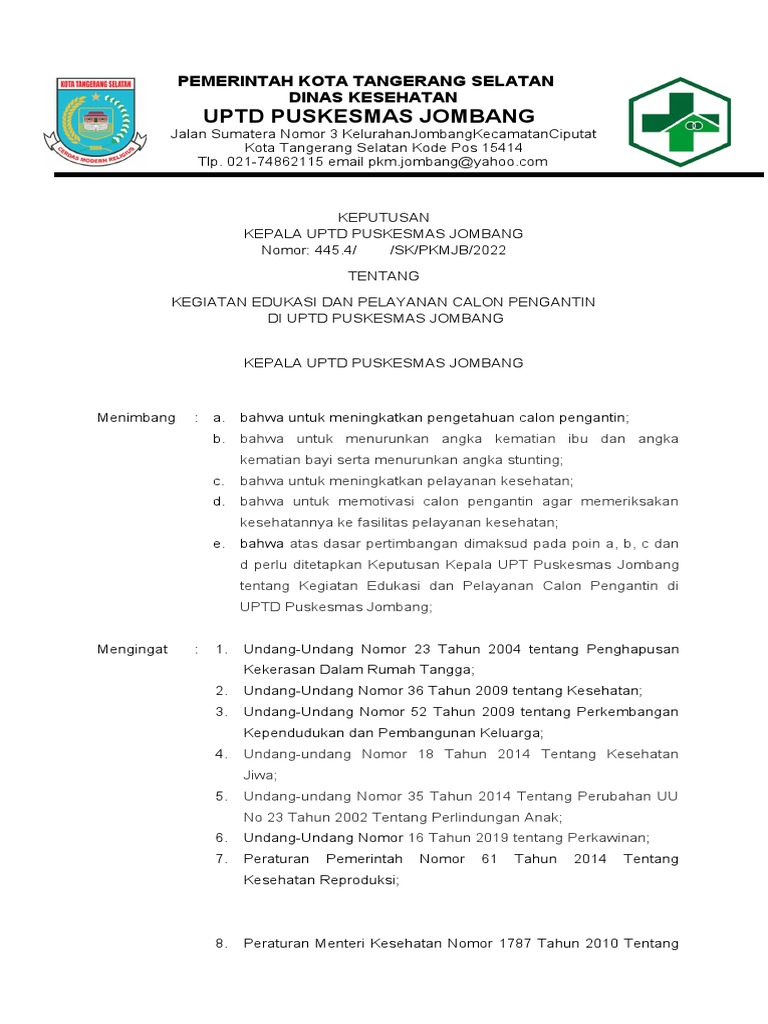 SK Catin | PDF | Pengembangan Diri | Kesehatan Holistik