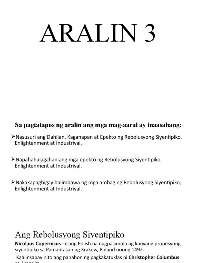 Aralin 3 | PDF