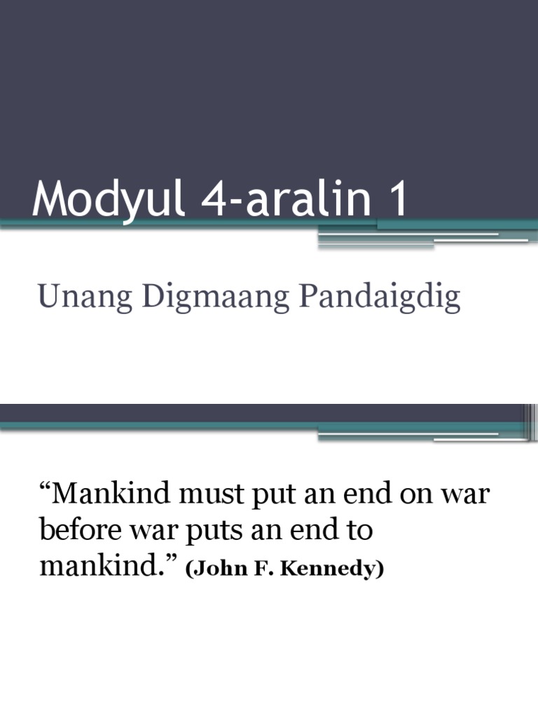 Modyul 4 Aralin 1 | PDF