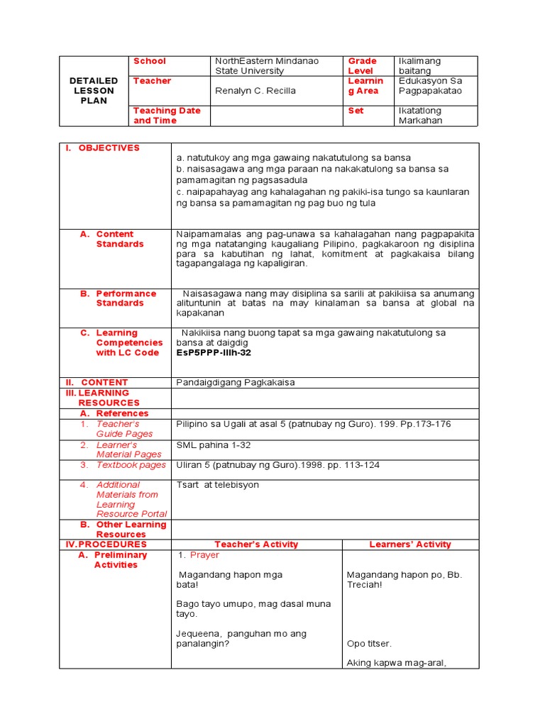 ESP - Revised For Demo | PDF
