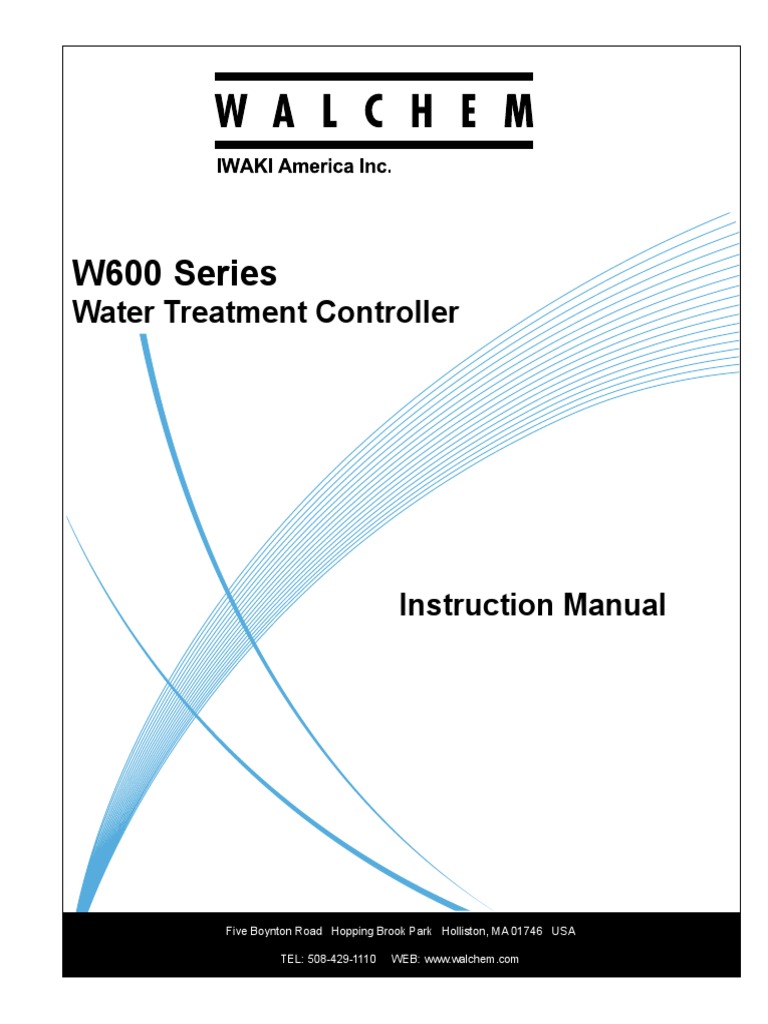 W600 Water Treatment Controller Manual | PDF | Switch | Physical Sciences