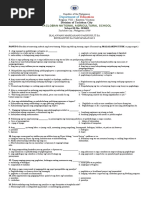 ESP-8-1st Quarter Final Exam With TOS and Answer Key | PDF