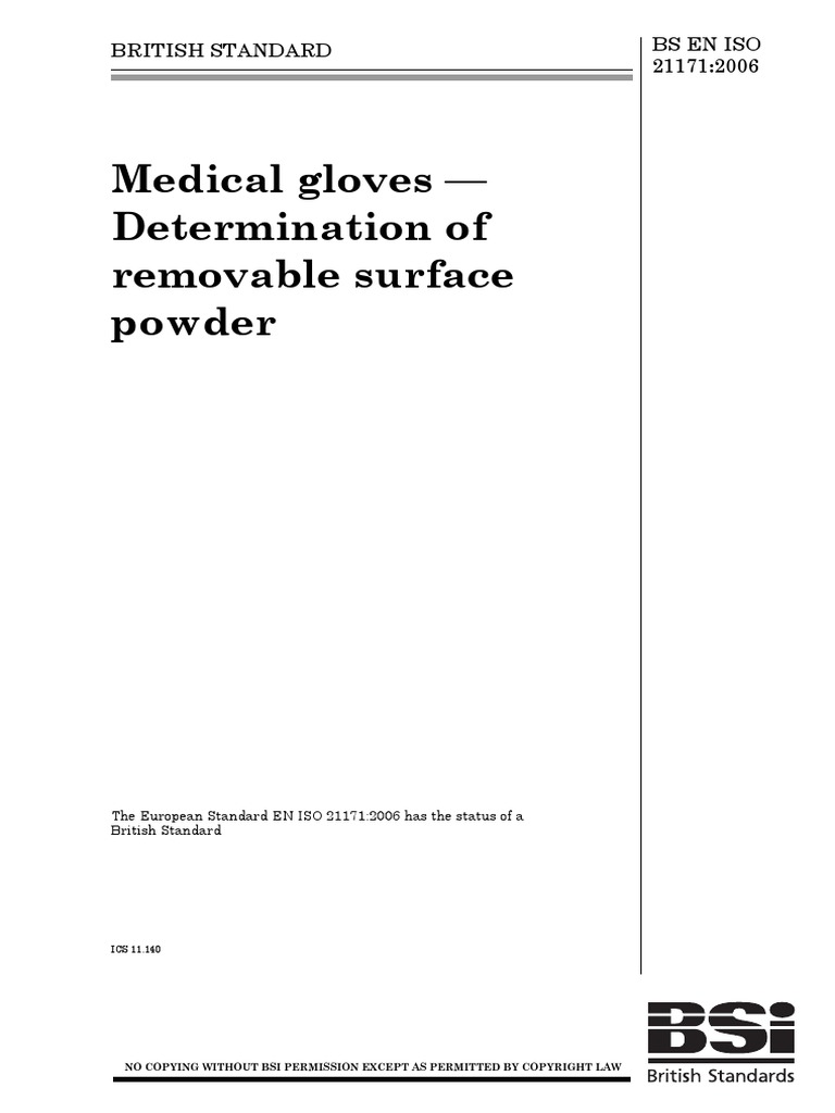 BS en Iso 21171-2006 - Ash | PDF | International Organization For ...