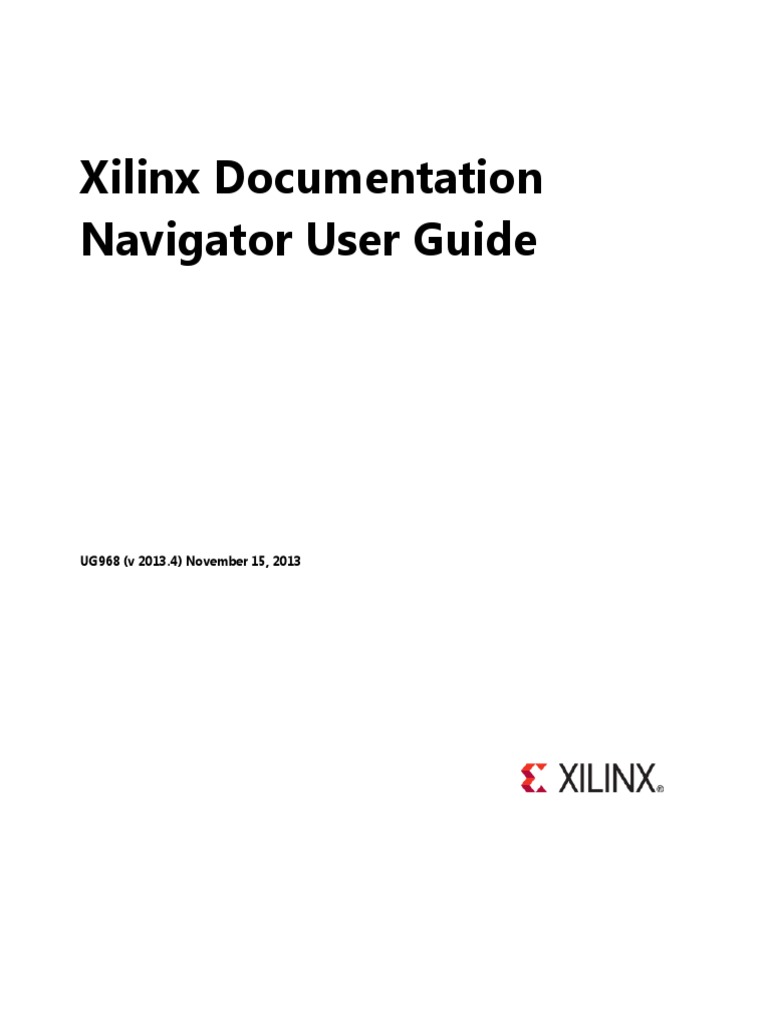 Ug968 Xilinx Documentation Navigator | PDF | Computer File | Icon (Computing)