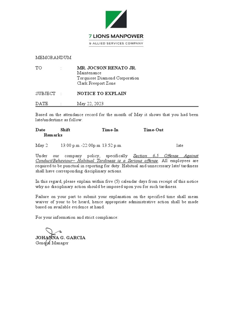 NTE-Late and Undertime | PDF