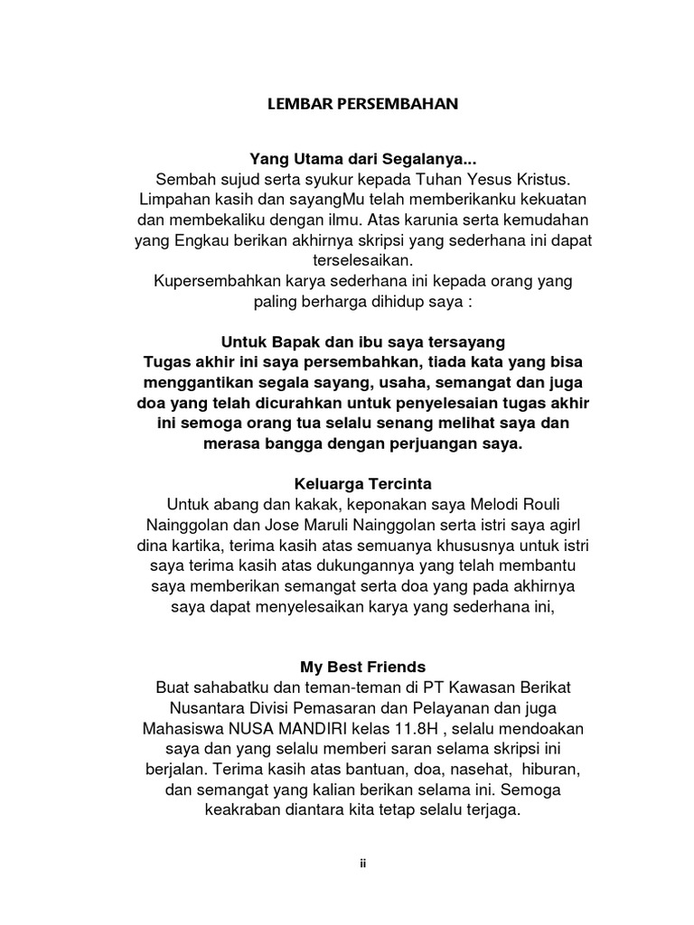 File 2 Lembar Persembahan | PDF