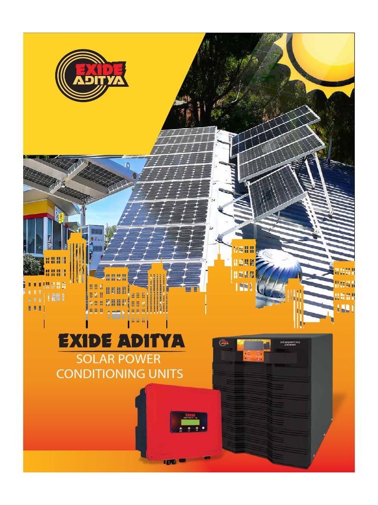 Exide Aditya MPPT Solar PCU Overview | PDF