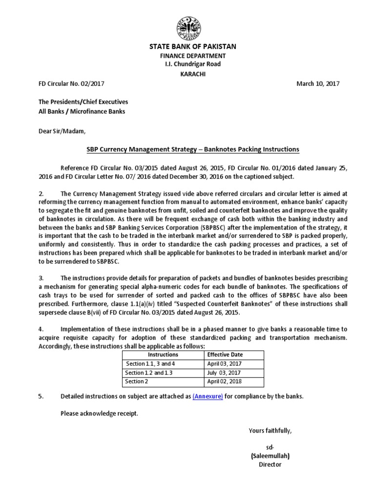 State Bank of Pakistan: SBP Currency Management Strategy - Banknotes ...