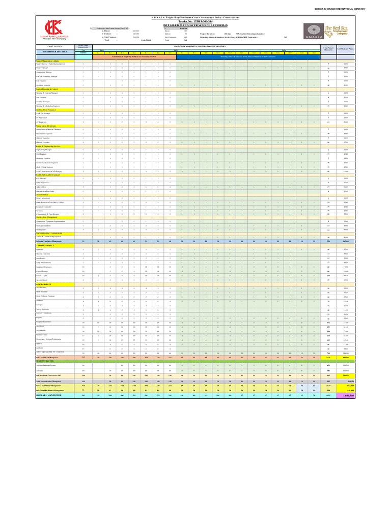 FORM D-Manpower (Final with Histogram)-Form D1 | PDF | Consent ...