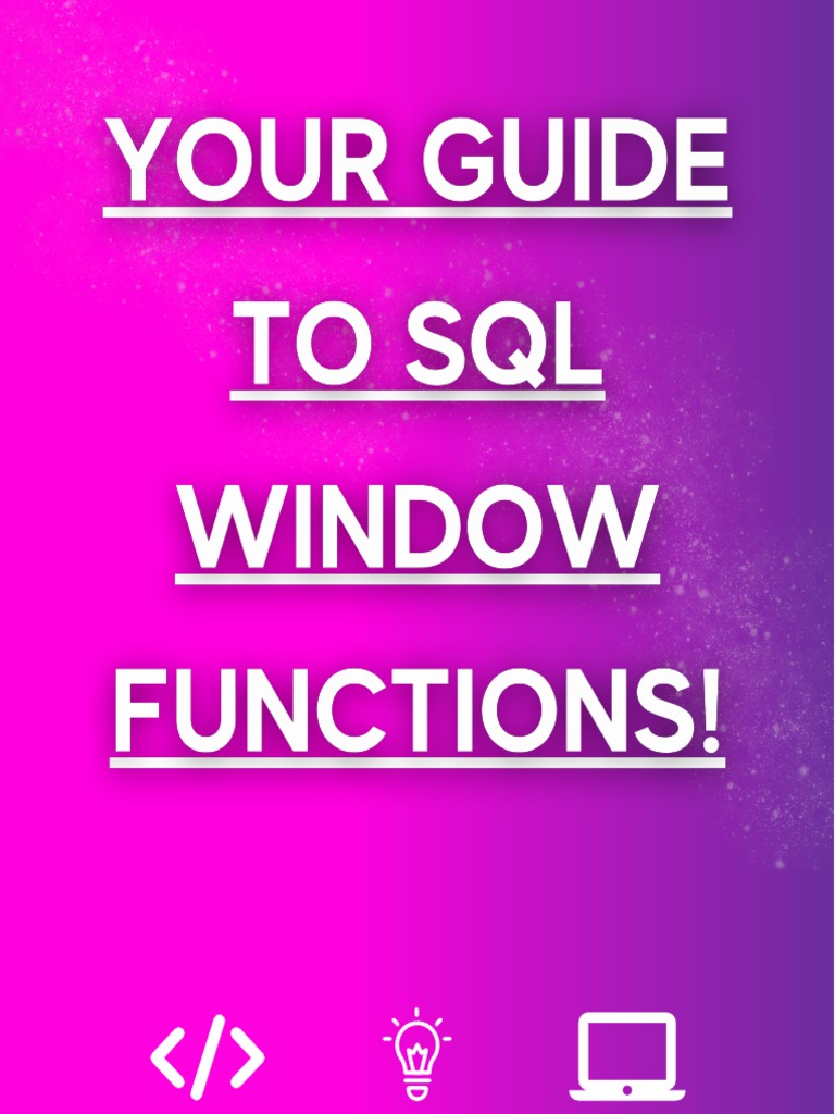 Window Functions In Sql Pdf 