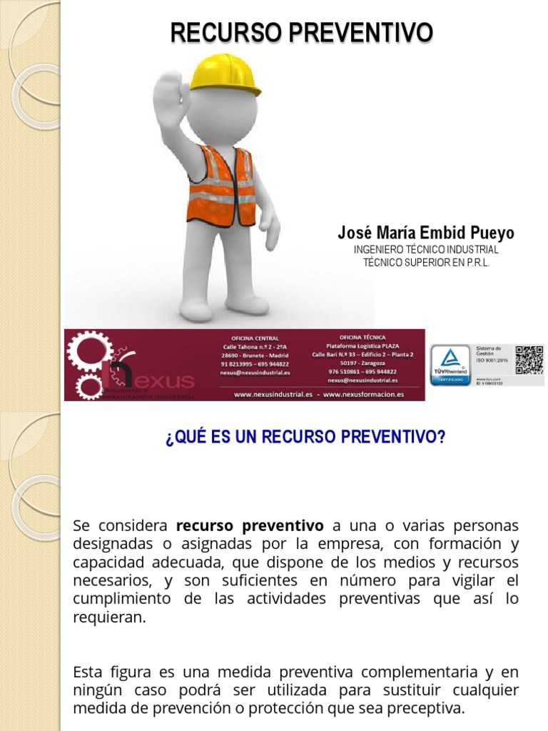 Recurso Preventivo 2 | PDF