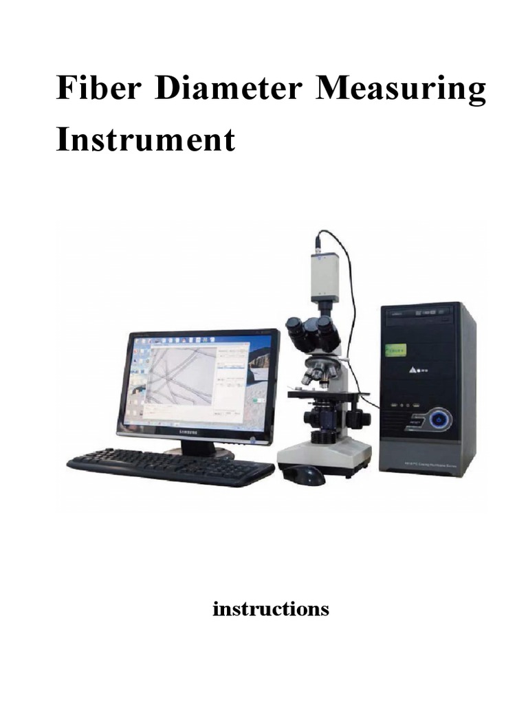 YG002 Fiber Composition Measuring Instrument | PDF | Optical Fiber ...