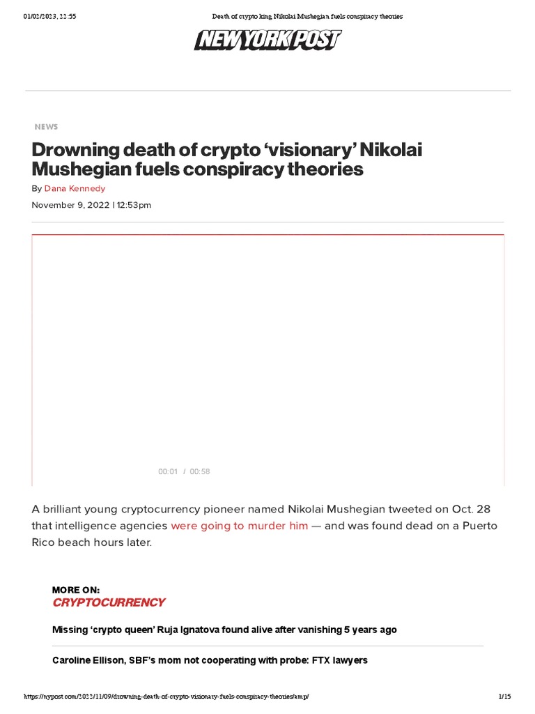Nikolai Mushegian's Death Sparks Conspiracy Theories | PDF