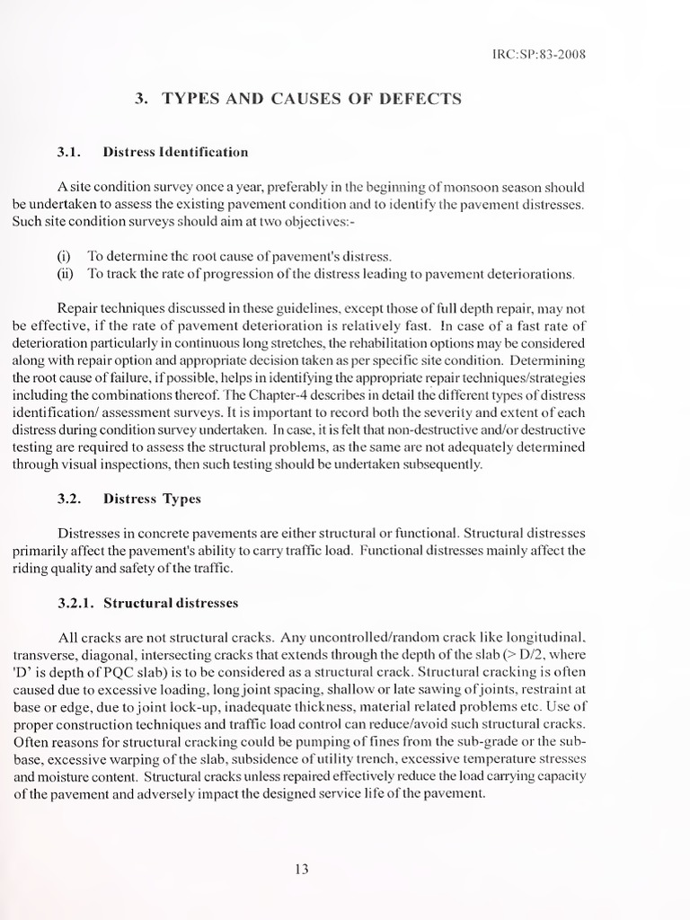 Distress Types | PDF | Road Surface | Fracture