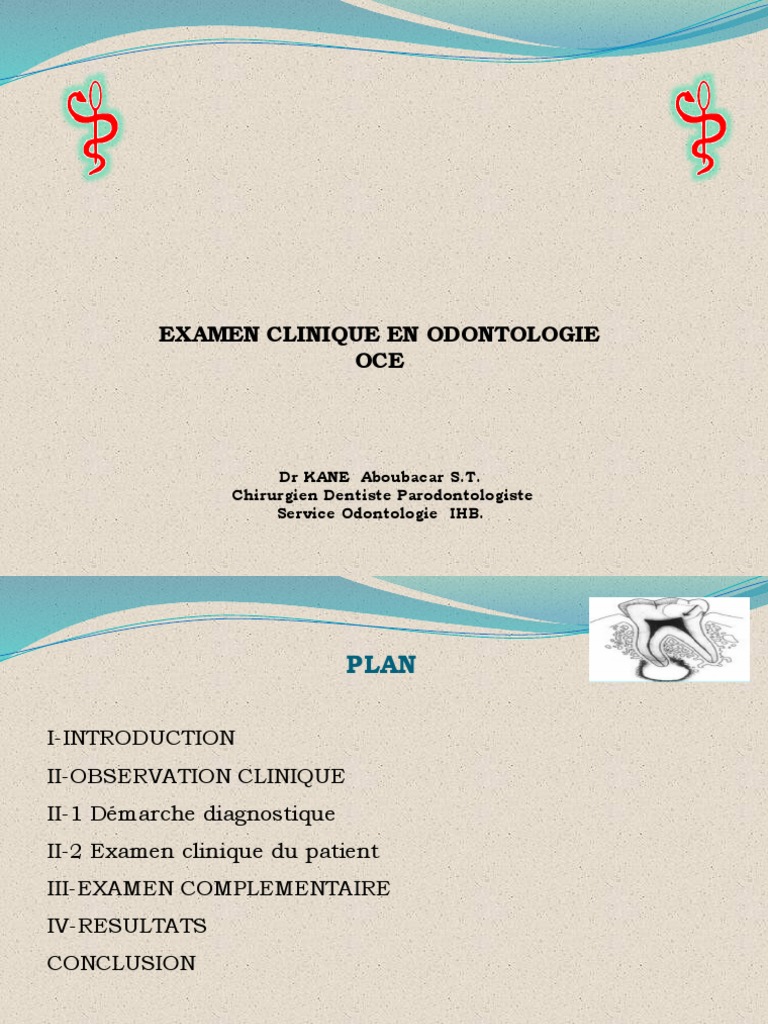 Examen Clinique Oce | PDF | Bouche | Biopsie