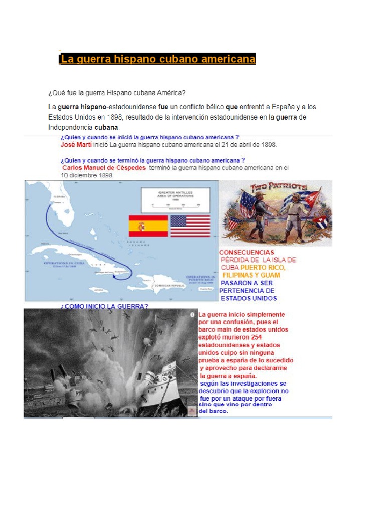 La guerra hispano cubano americana | PDF