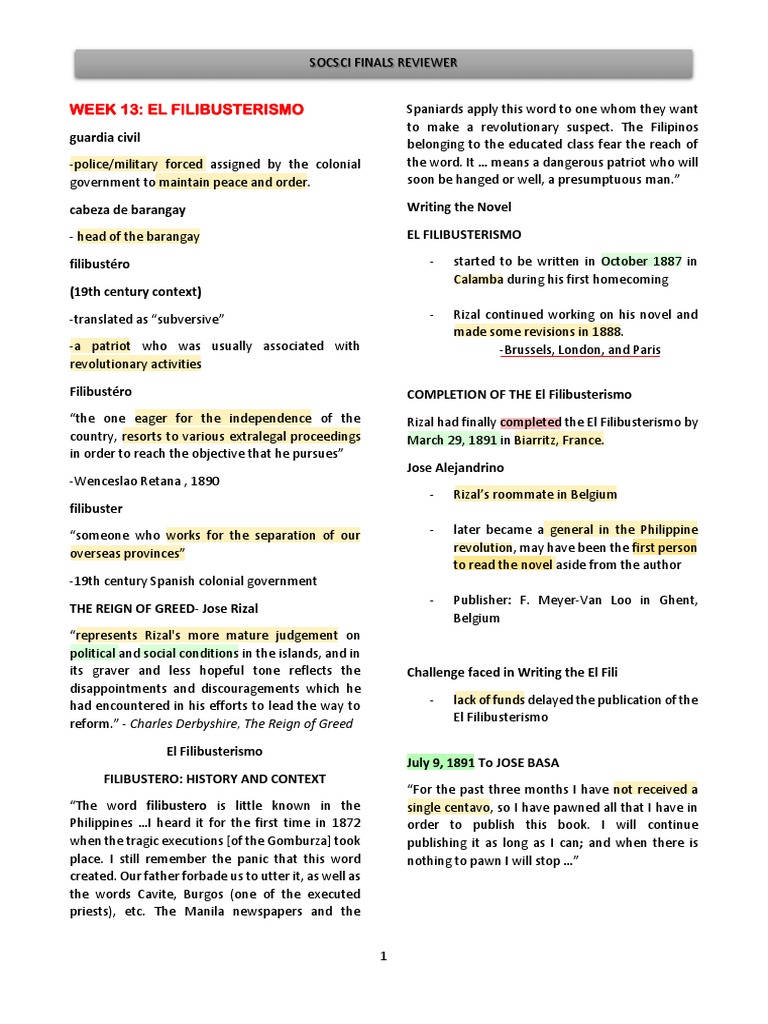 Socsci Finals Reviewer | PDF | Philippines