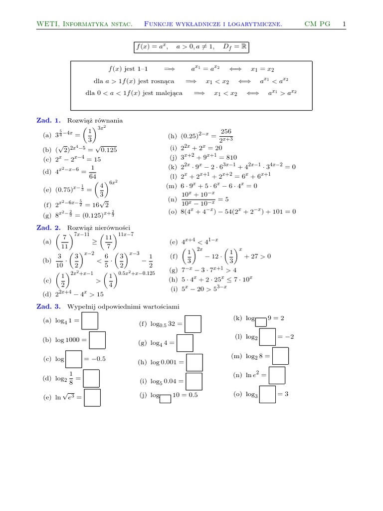 Inf Nstac AM FunWykLog | PDF