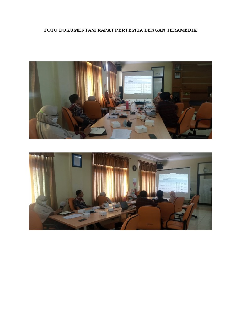 Foto Dokumentasi Rapat Pertemua Dengan Teramedik | PDF