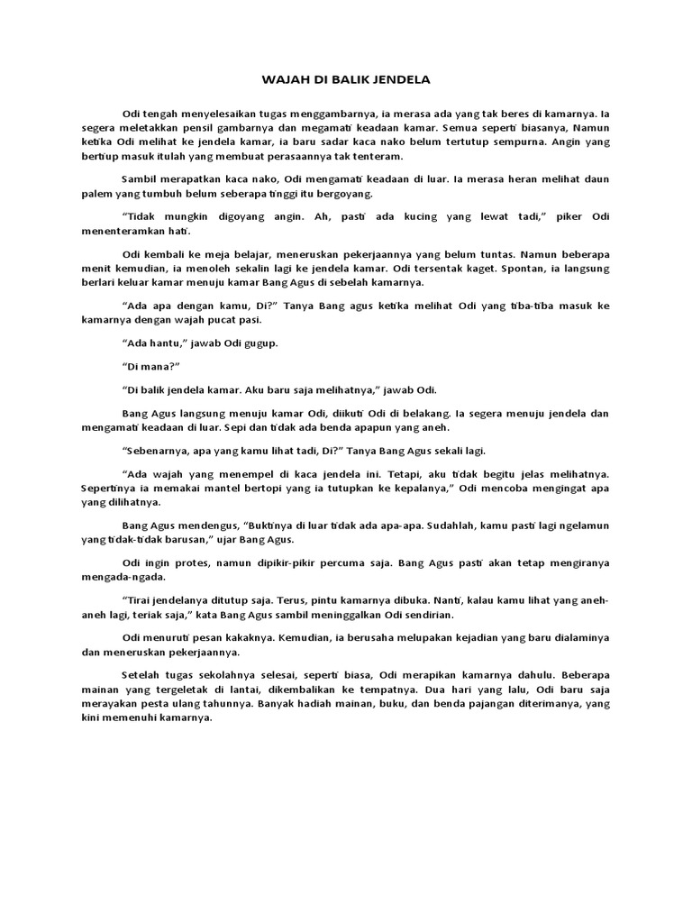 Wajah Di Balik Jendela | PDF