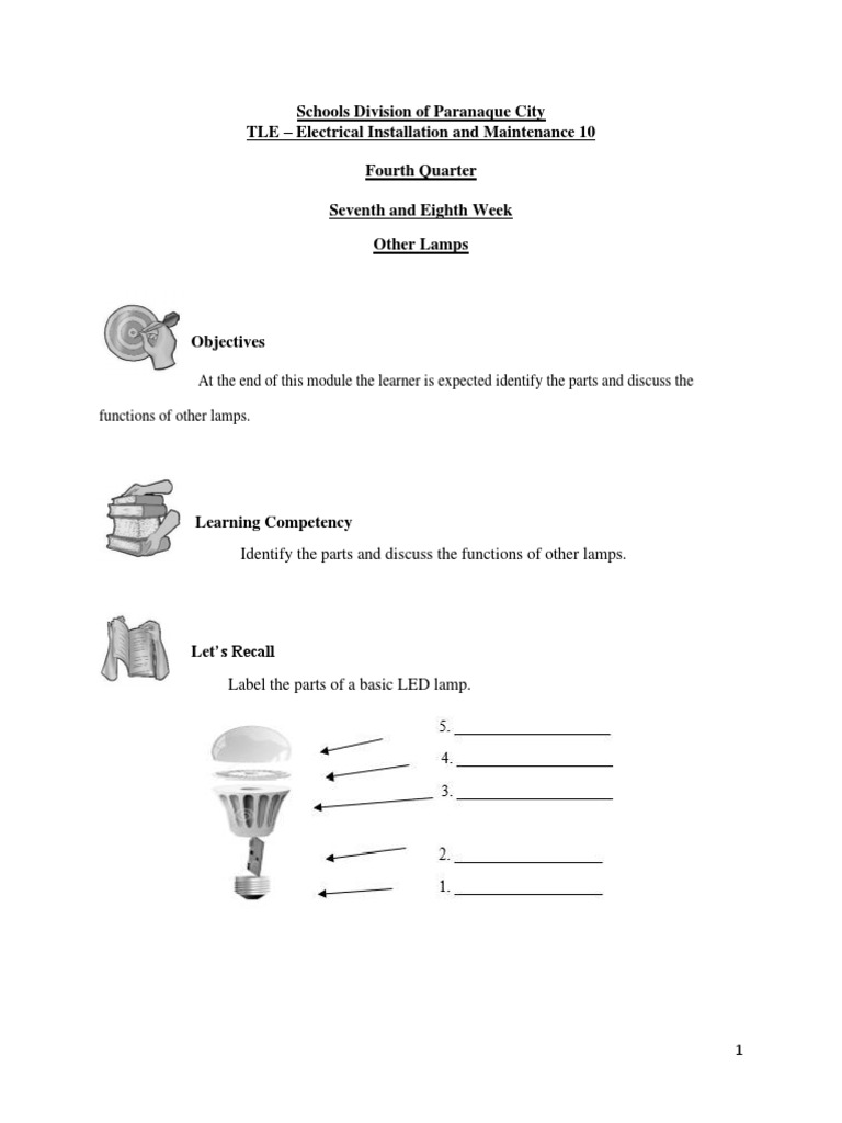 Tle Eim - Grade10 - QTR4 Week7 8 | PDF | Incandescent Light Bulb ...