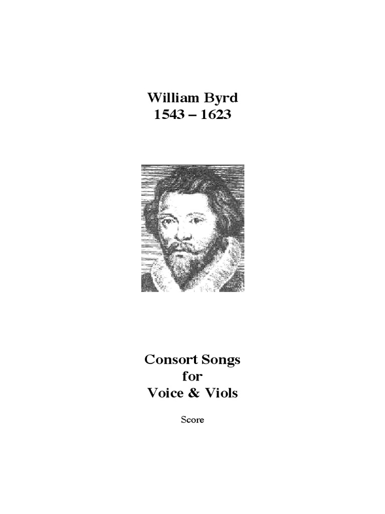 Byrd's Consort Songs for Musicians | PDF