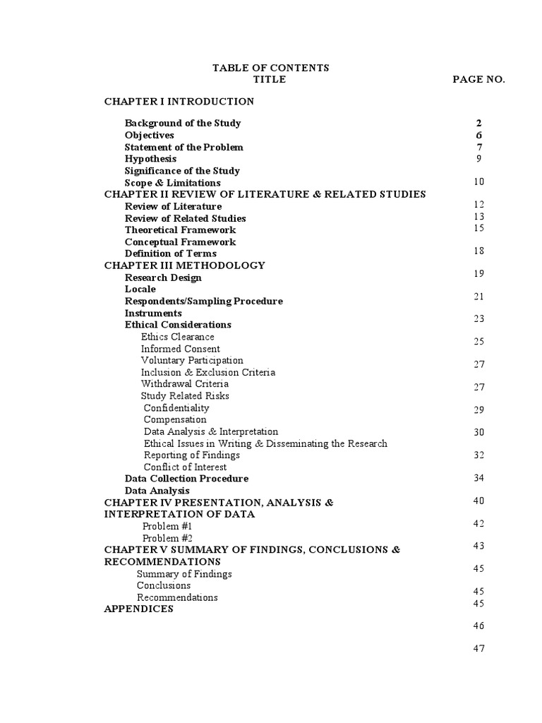Table of Contents Practical Research | PDF | Science | Methodology
