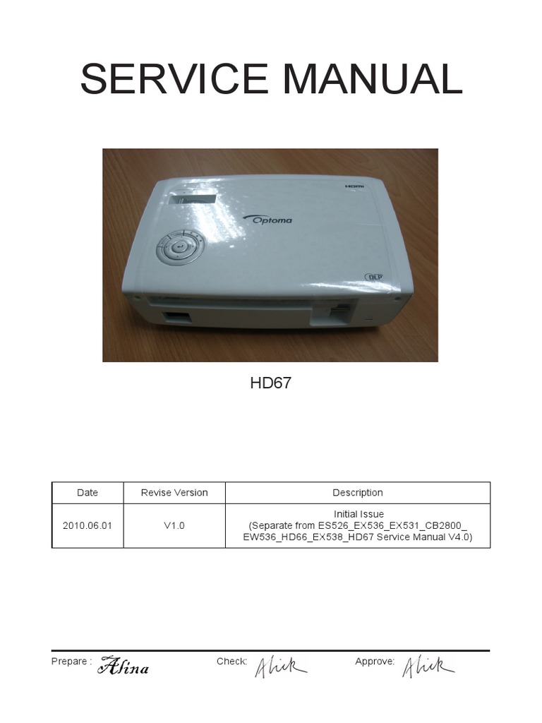 HD67 Service Manual (DDP2431) V1.0 | PDF | Troubleshooting | Personal ...