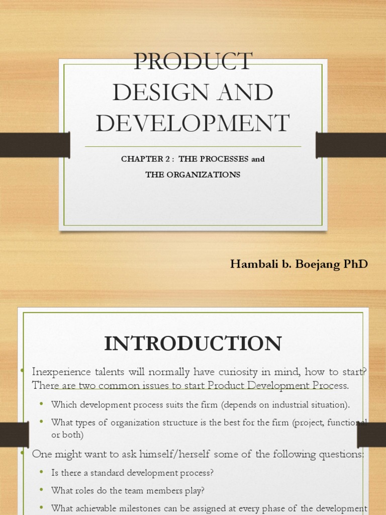 Lecture 2 - NPD Process and Product Development Team | PDF | New ...