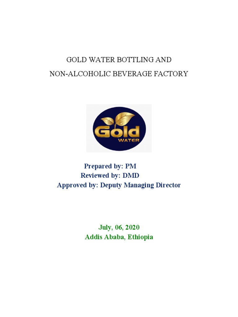 Production Manual | Download Free PDF | Water Purification | Water