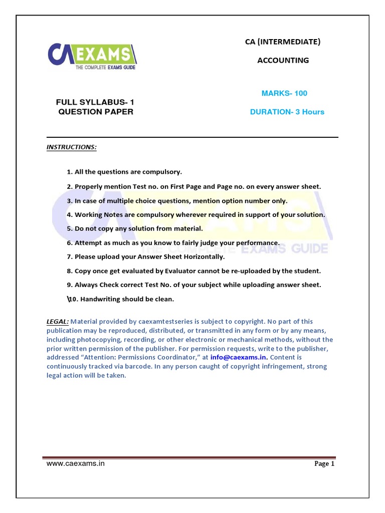 Full Syllabus Test 1 q1672987668 | PDF