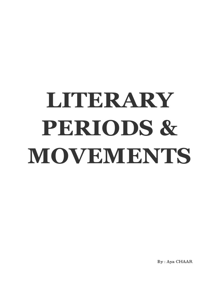Literary Periods & Movements | PDF
