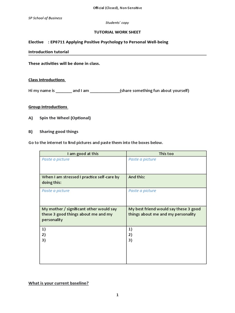 Tutorial 0 Introduction Tutorial (Student) - AY2324S11 | PDF ...