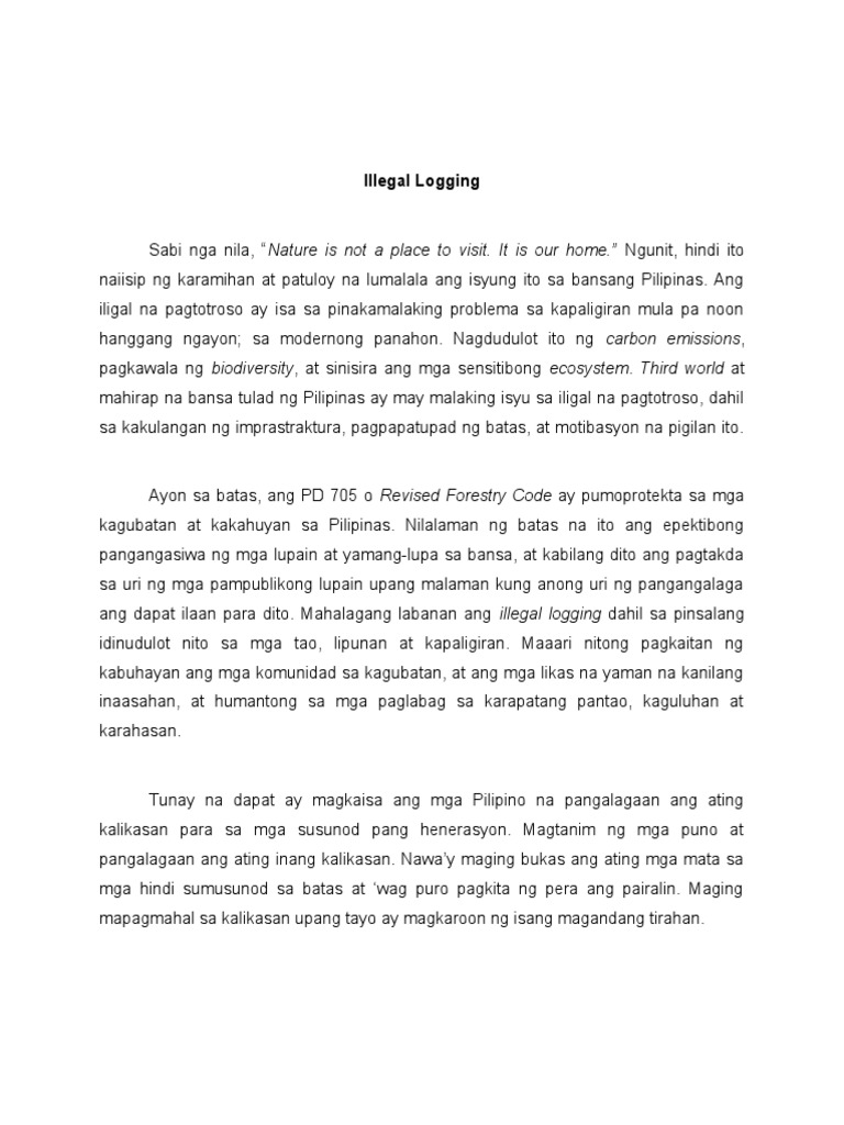 Illegal Logging | PDF