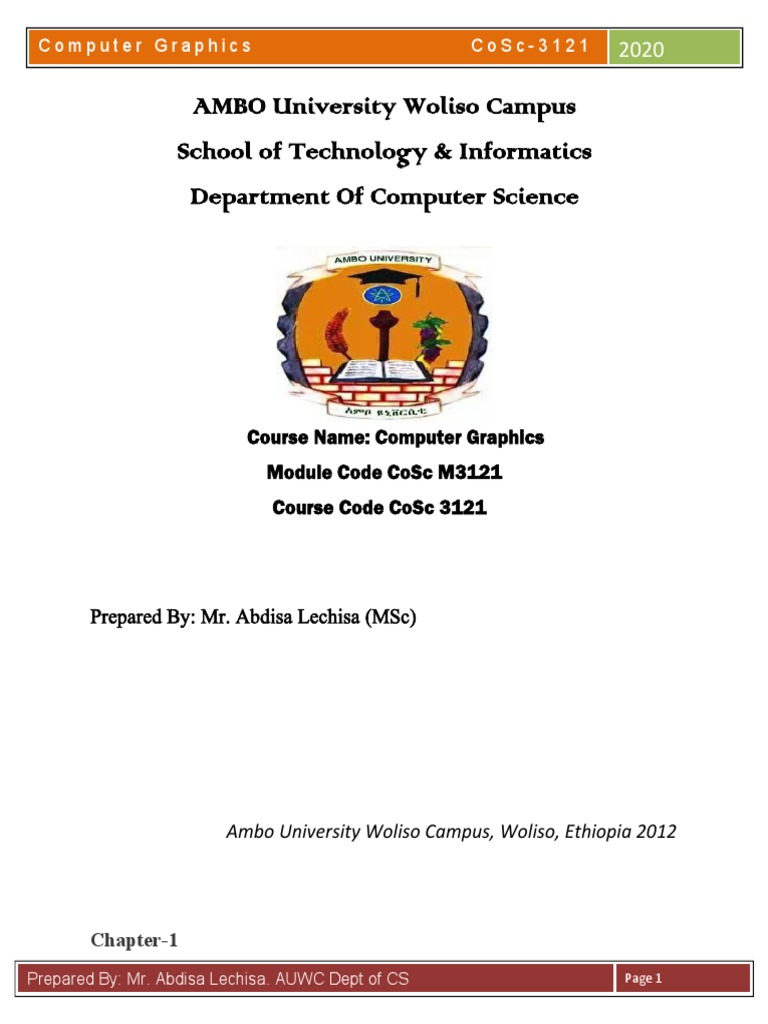 Graphics All CH | Download Free PDF | Computer Graphics | Random Access Memory