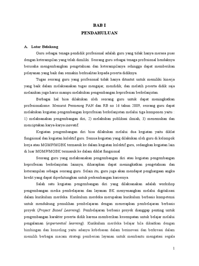 Laporan Pengembangan Diri | PDF