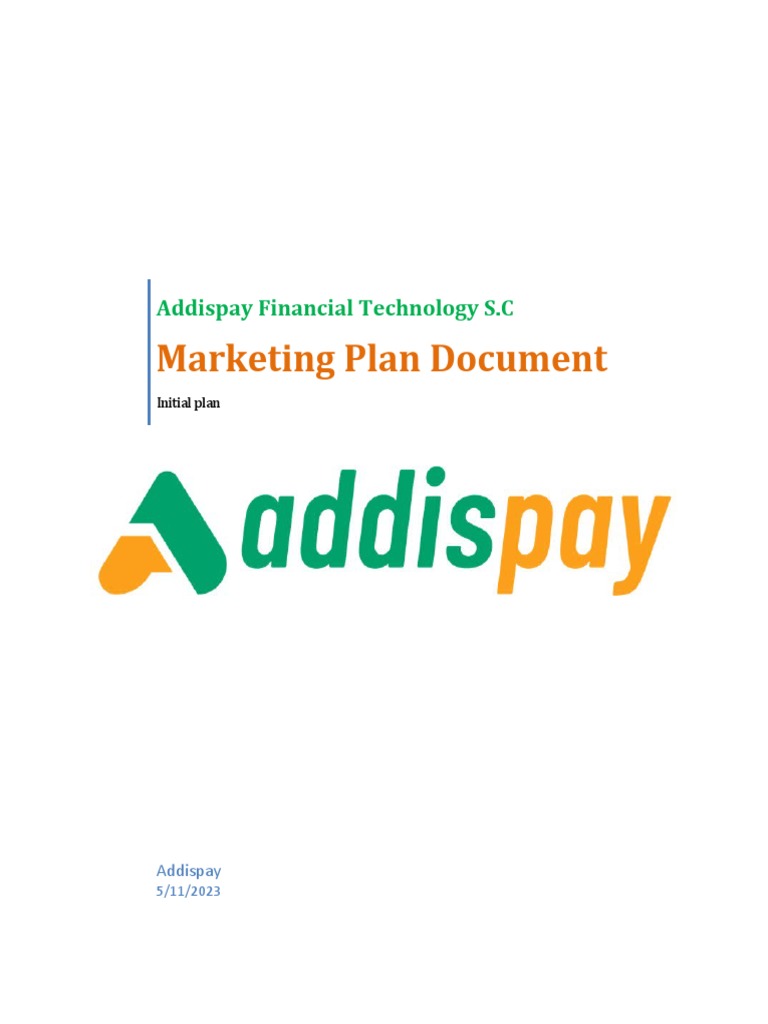 Ethiopian Fintech Market Strategy | PDF | Brand | Marketing
