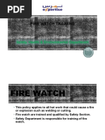 Fire Watcher Training Module | PDF | Fires | Chemistry