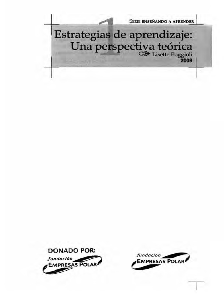 Lisette Poggioli - Serie Enseñando A Aprender | PDF | Aprendizaje | Memoria